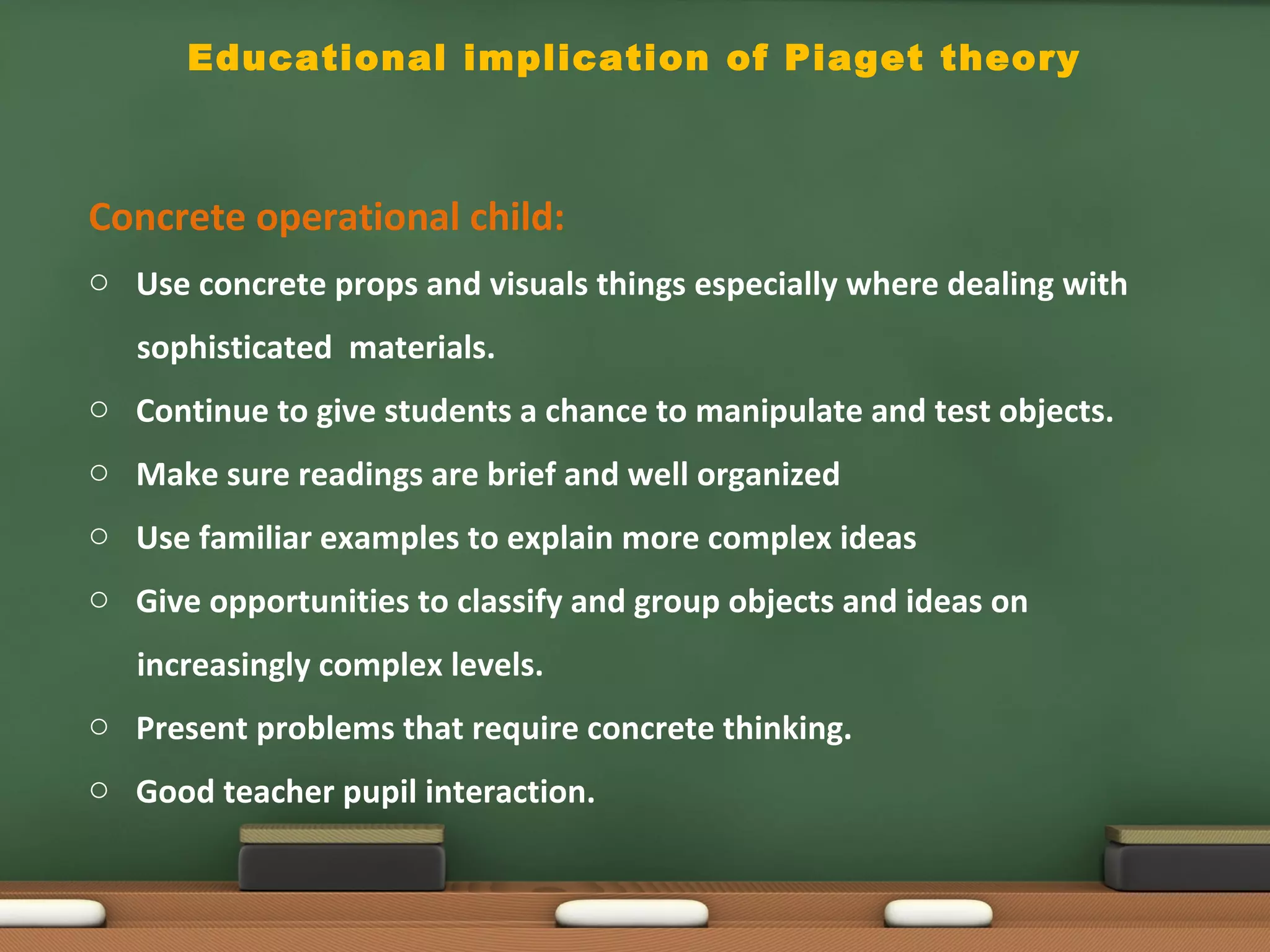 Piaget cognitive development theory | PPT