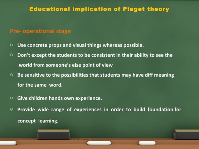 Piaget cognitive development theory | PPT | Science