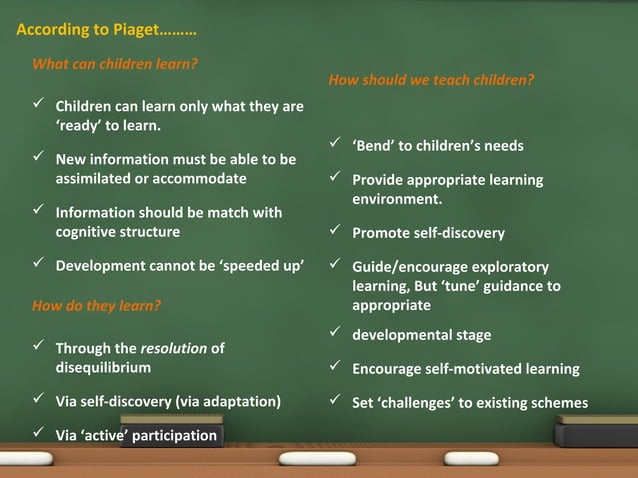 Piaget cognitive development theory | PPT | Science