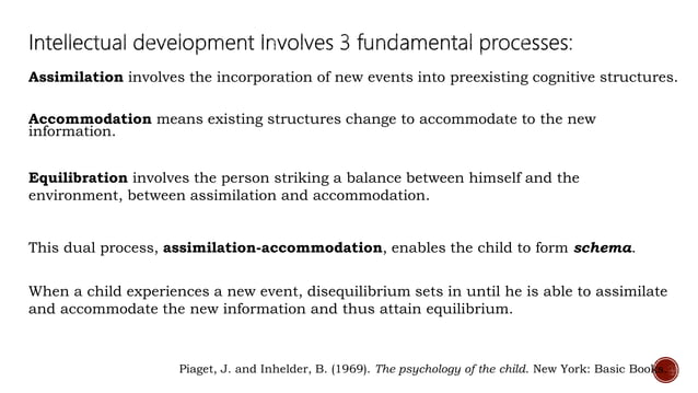 Jean Piaget Child Psychology | PPT