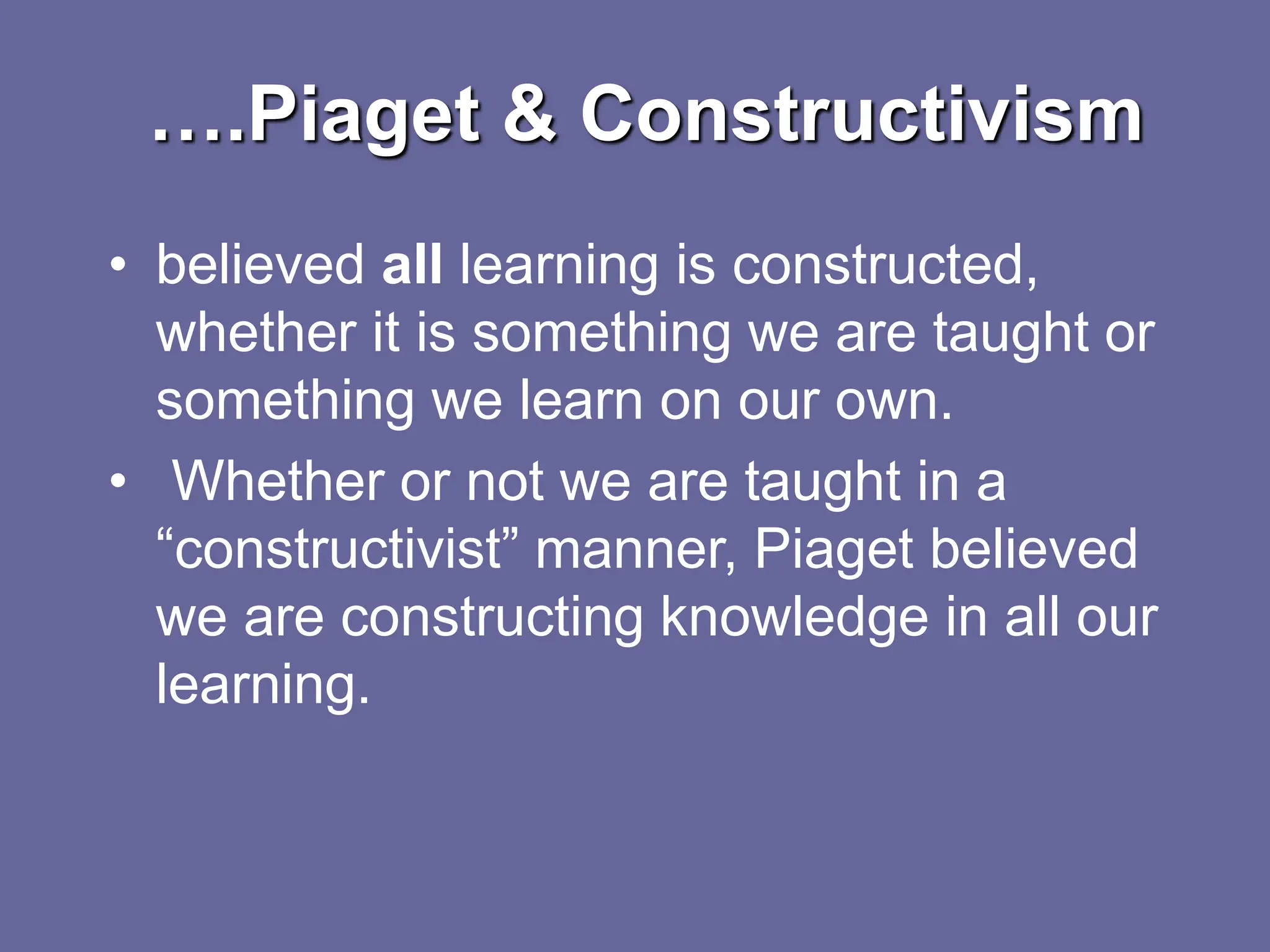 Jean Piaget Theory Of Cognitive Development | PPT