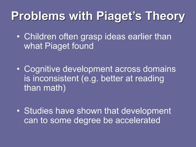 Jean Piaget Theory Of Cognitive Development | PPT | Education