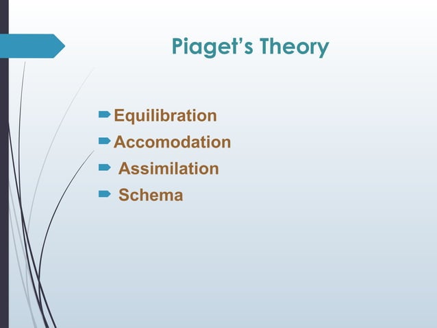 Piaget proposed four sequential stage... | PPT