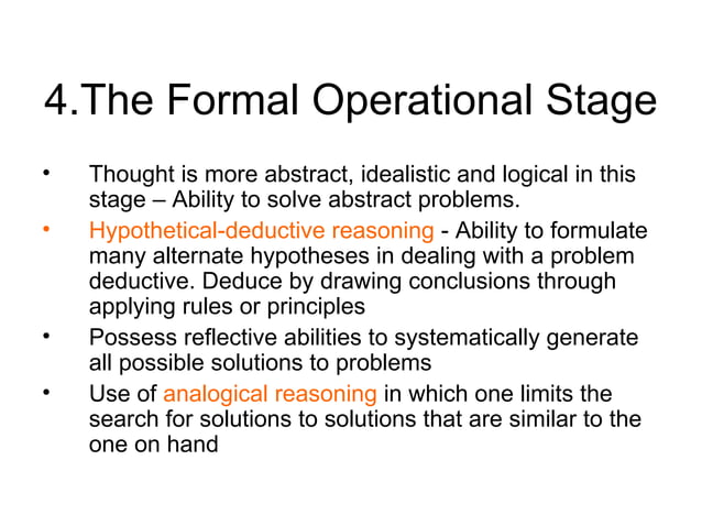 Piaget Theory | PPT | Science