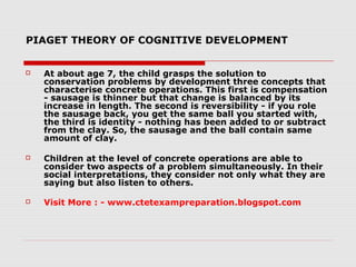 Piaget theory of cognitive development | PPT