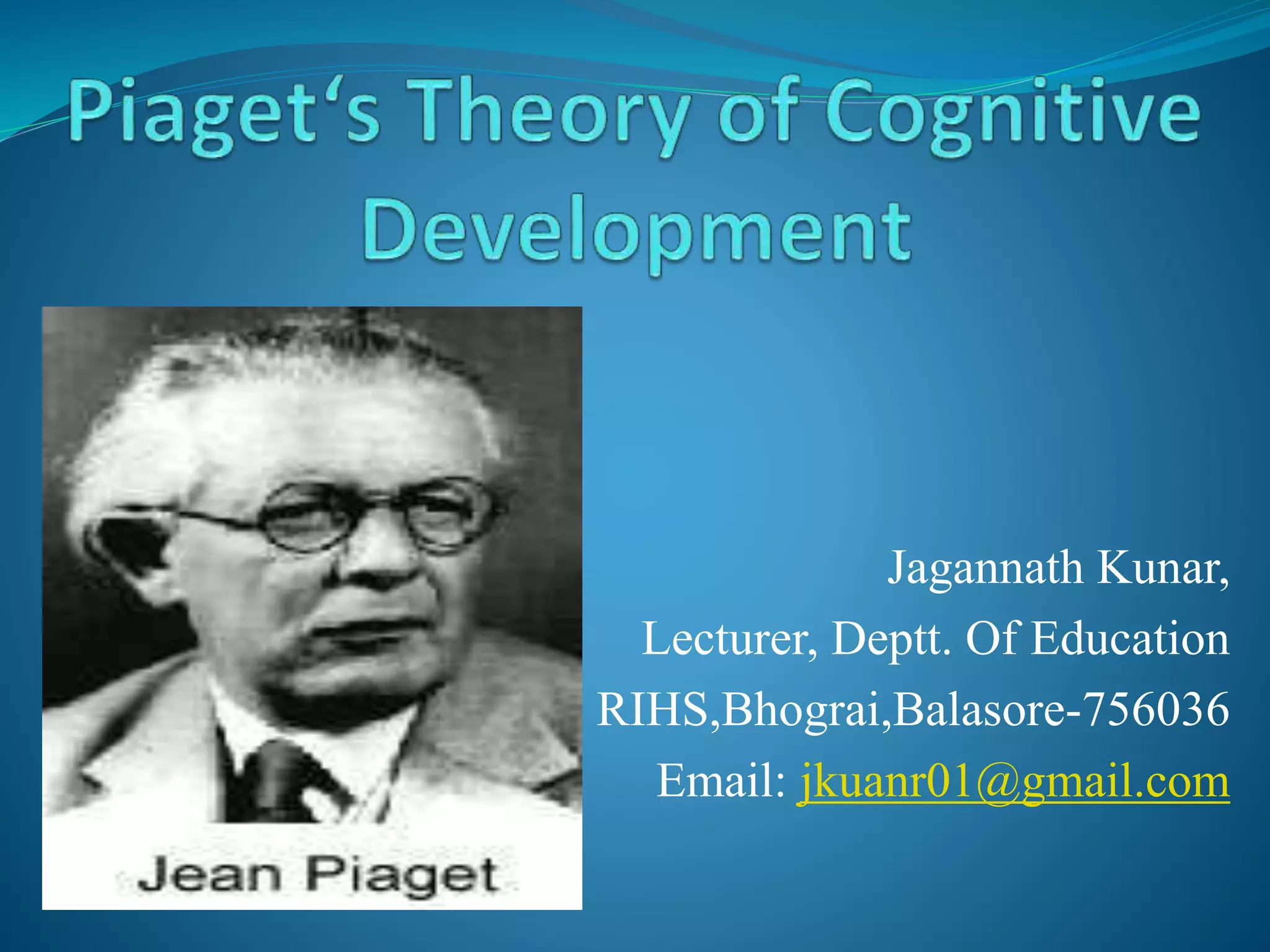 Piaget theory of cognitive development | PPTX | Parenting Babies and ...