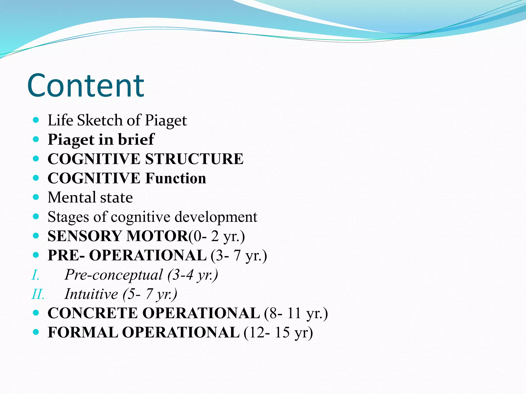 Piaget theory of cognitive development | PPTX | Parenting Babies and ...