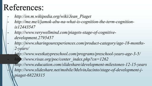 Module 6 jean piaget cognitive development | PPTX