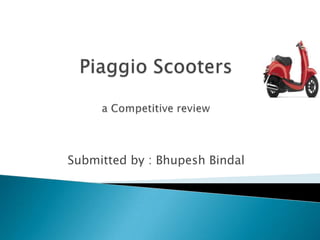 Piaggio scooters presentation | PPTX