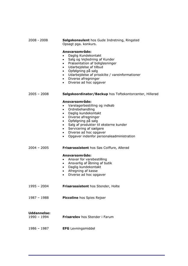 Pia hansson cv | PDF