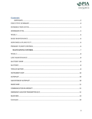 Pia Intership Report | PDF