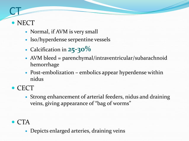 Cerebral/Pial Arteriovenous Malformation (AVM) | PPTX | Brain and ...