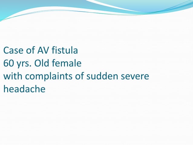 Cerebral/Pial Arteriovenous Malformation (AVM) | PPTX | Brain and ...