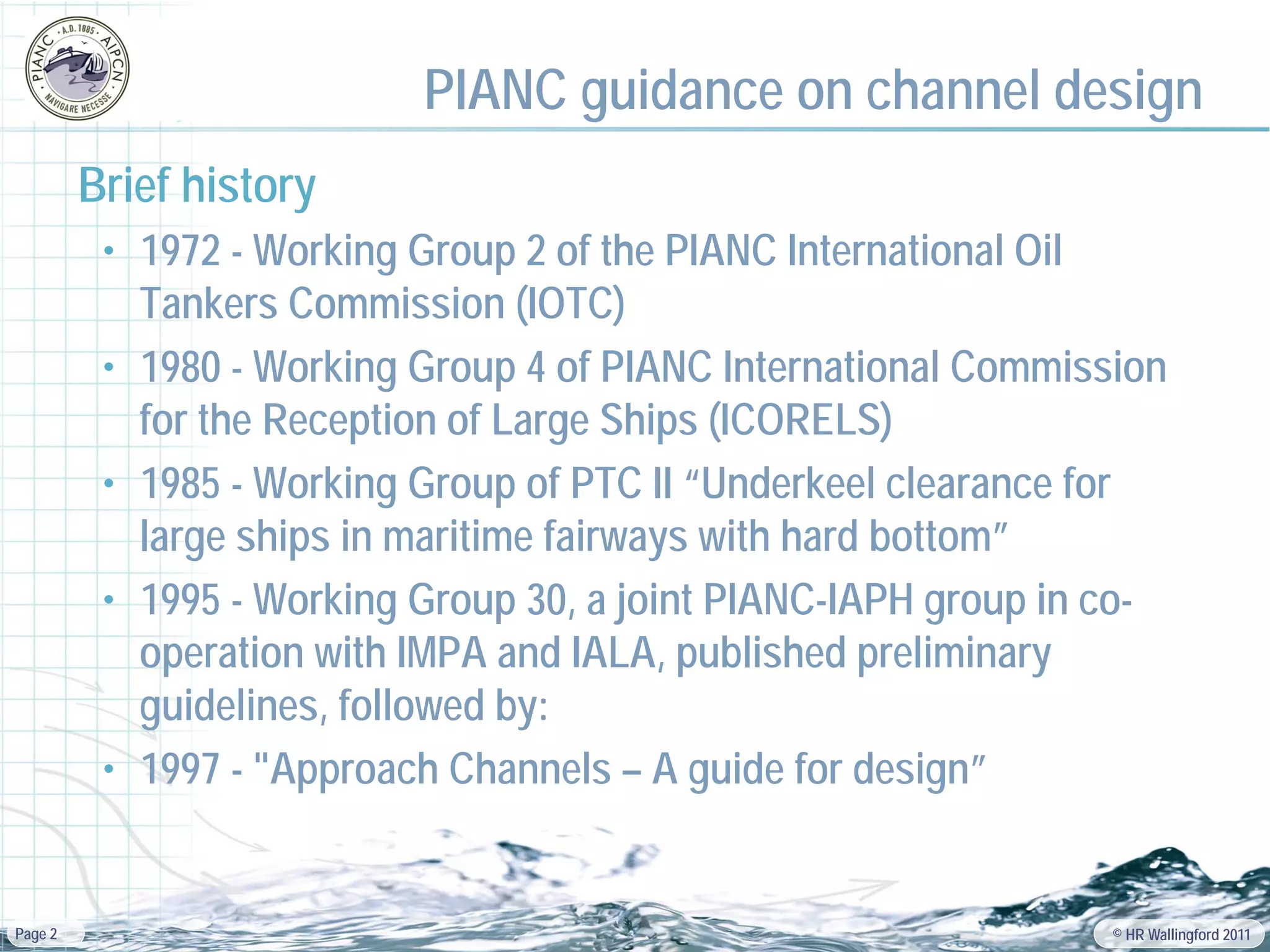 Pianc guide on channel design | PDF