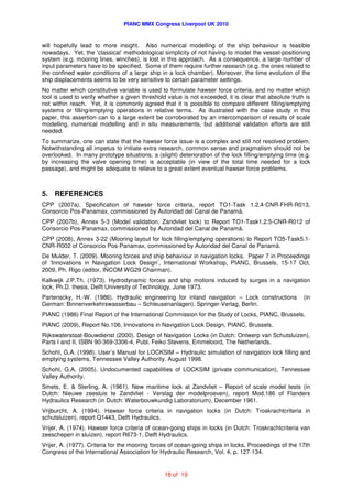 Pianc hawser force for lock case study | PDF