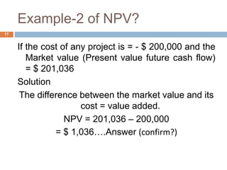 PI and NPV.ppt for entrepreneurship, very imp | PPT