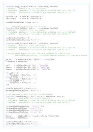 Piano Keyboard Application Project using MATLAB | PDF