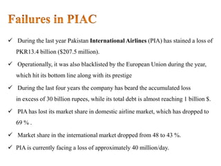 PIA (Pakistan Jnternational Airlines) | PPTX