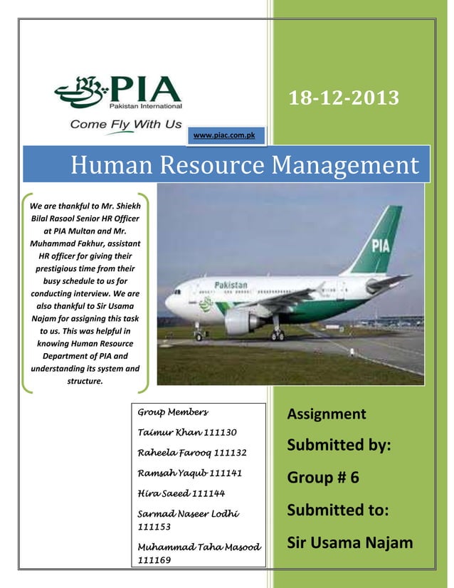 PIA Human Resource | DOCX