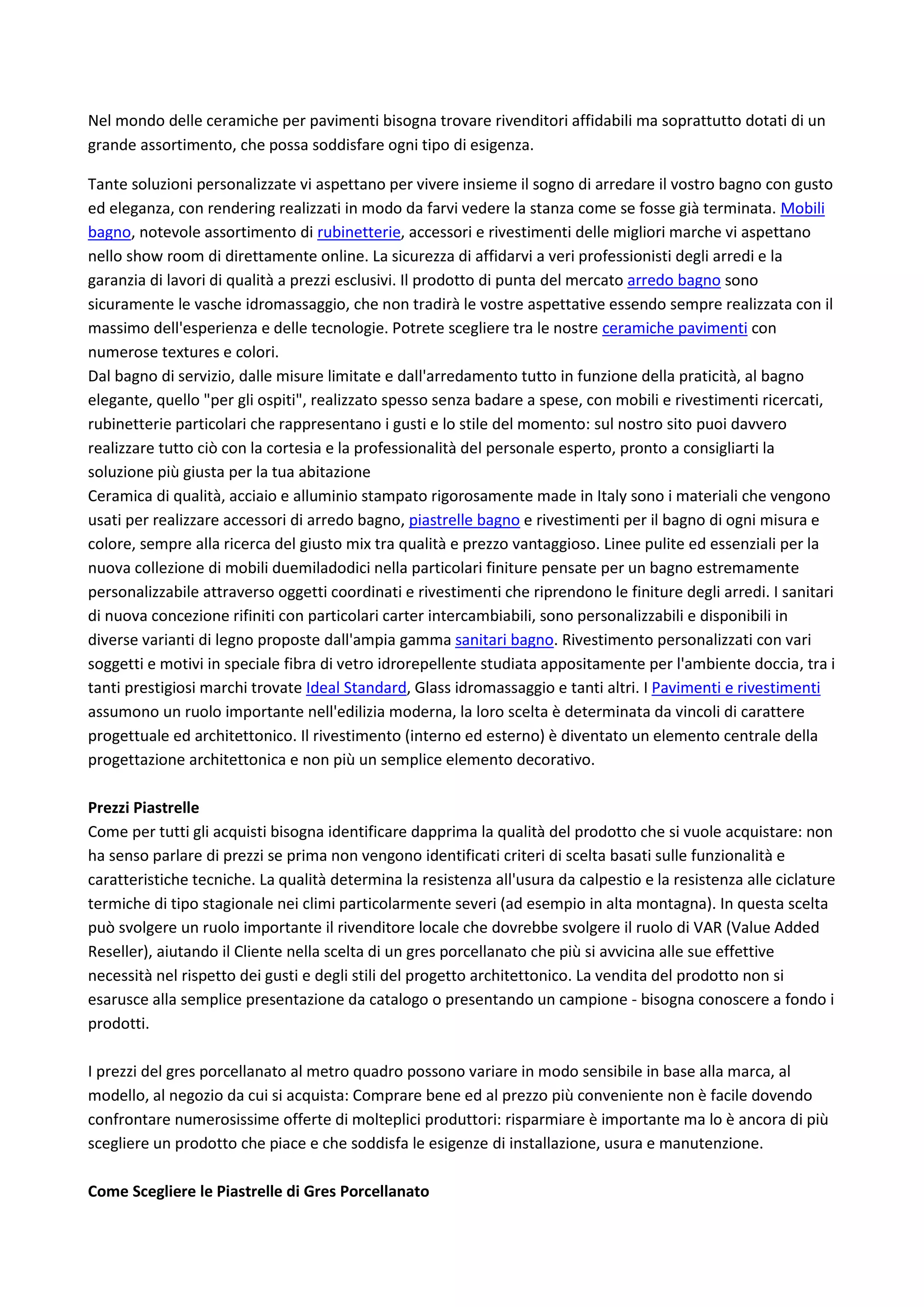 Piastrelle pavimenti | PDF