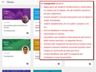 Piattaforma_Google classroom | PPTX