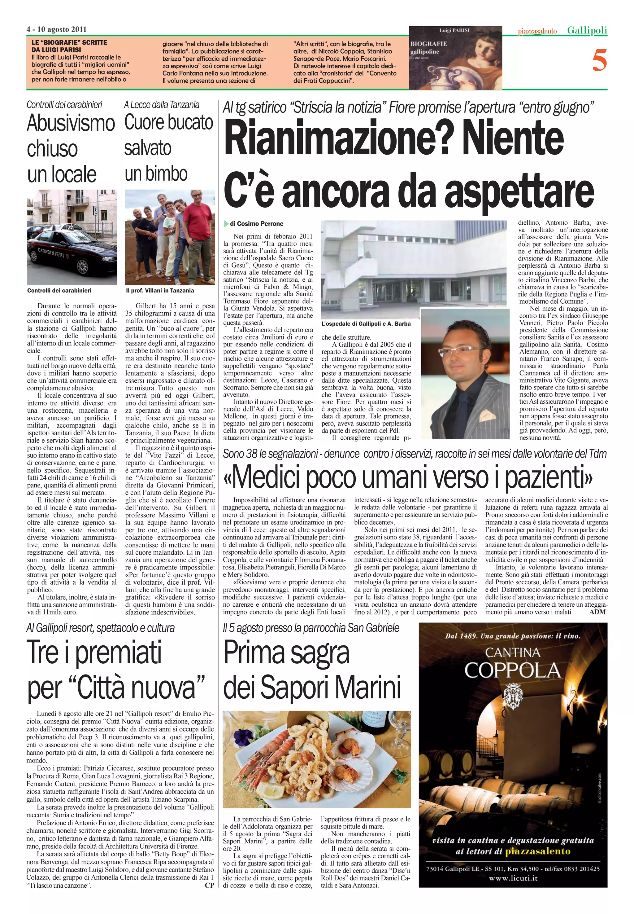 Piazzasalento n15. 4 - 10 agosto 2011 | PDF