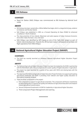 PIB COMPILATION - 16TH JANUARY TO 31ST JANUARY | PDF