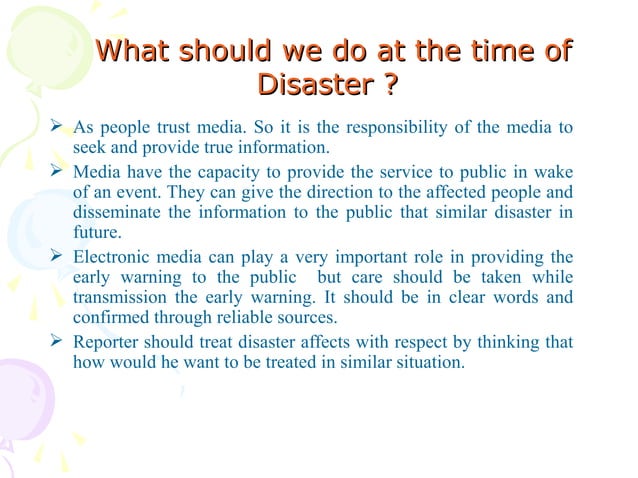 Role of Media in crisis and Disaster situation | PDF