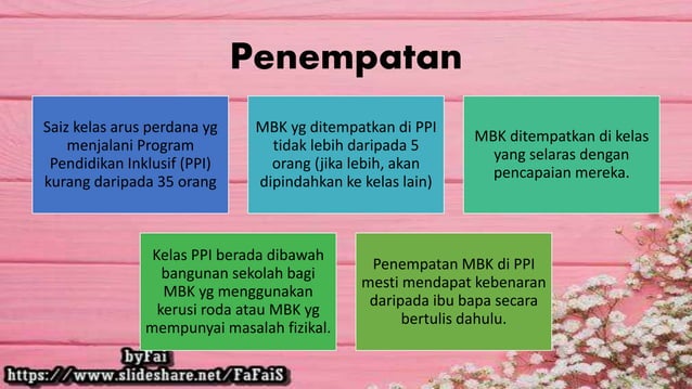 Pendidikan Inklusif (Pelaksanaan Program Pendidikan Inklusif) | PPTX