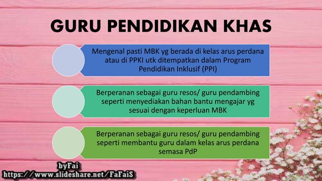 Pendidikan Inklusif (Peranan dan tanggungjawab dalam Pelaksanaan ...