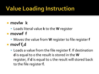 PIC Microcontroller Structure & Assembly Language.ppsx