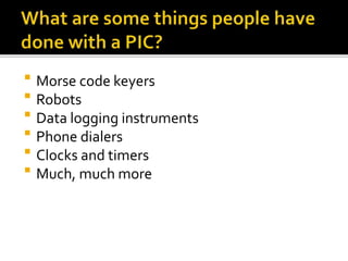 PIC Microcontroller Structure & Assembly Language.ppsx | Programming Languages | Computing