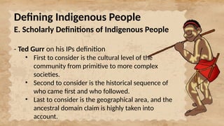 Who are the Indigenous People? Lesson -3 | PPTX
