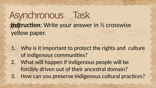 Who are the Indigenous People? Lesson -3 | PPTX