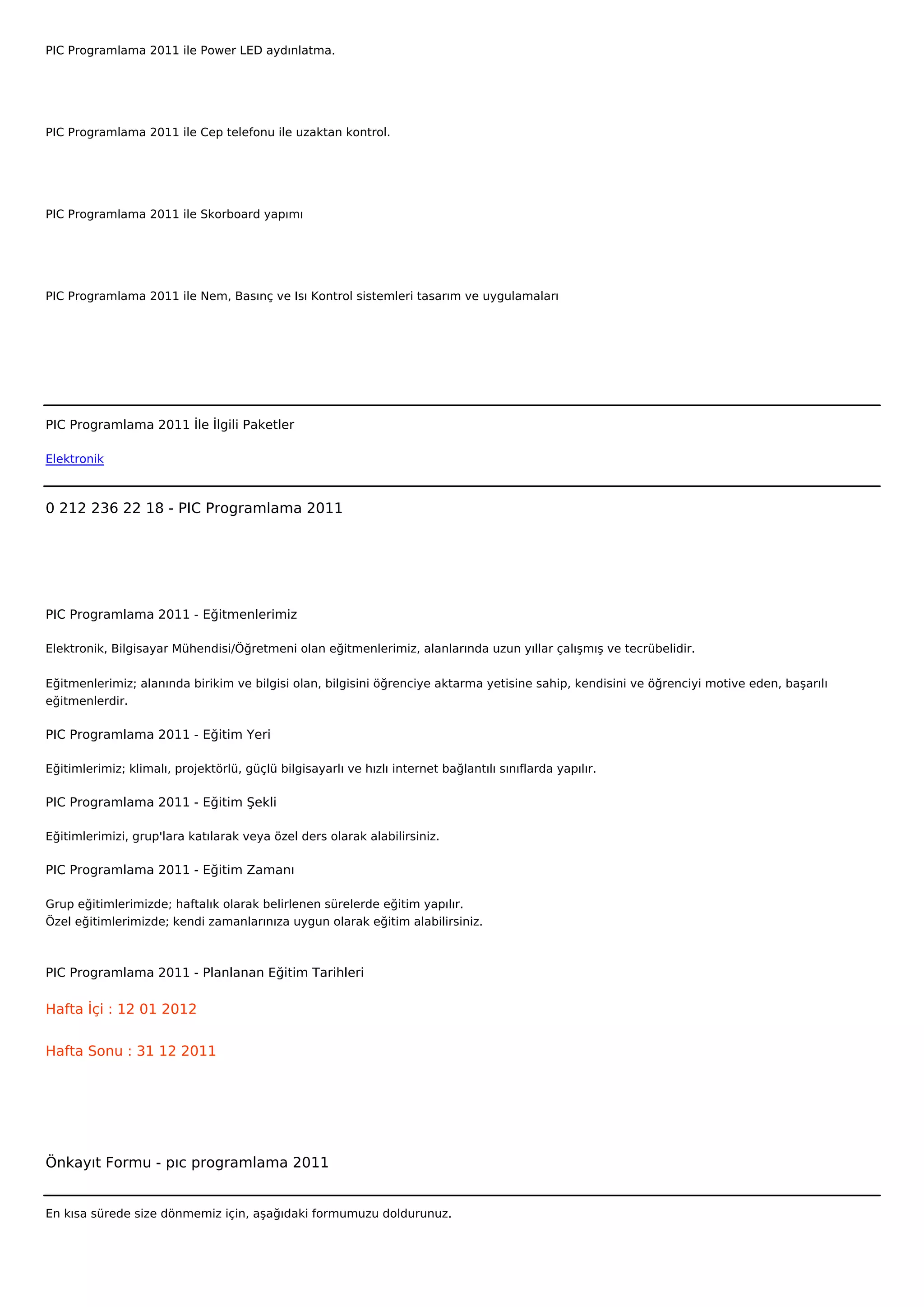 Pic programlama-2011 | PDF