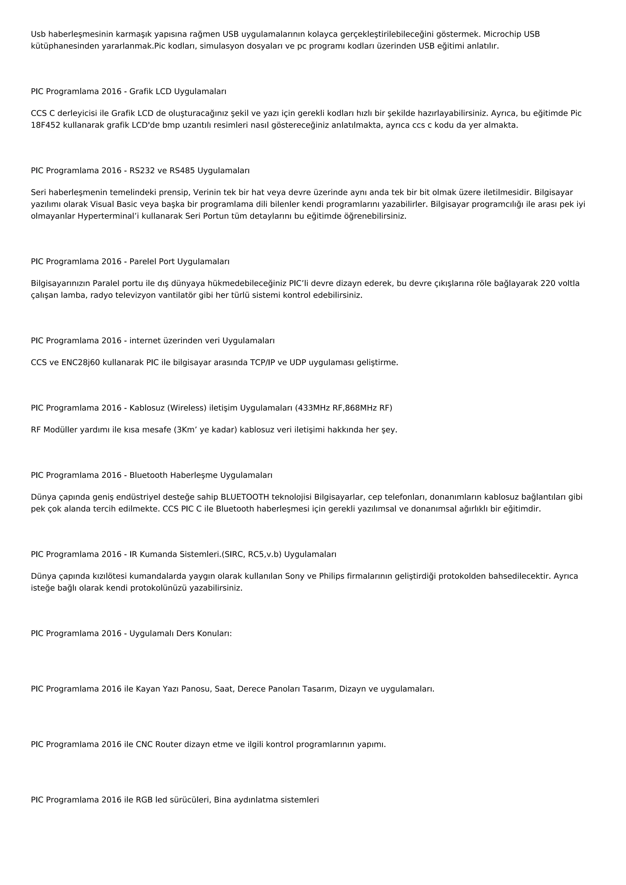 Pic programlama-2016 | PDF