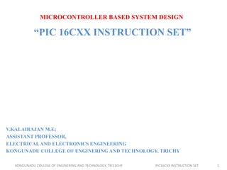 Pic16cxx instruction set | PPTX