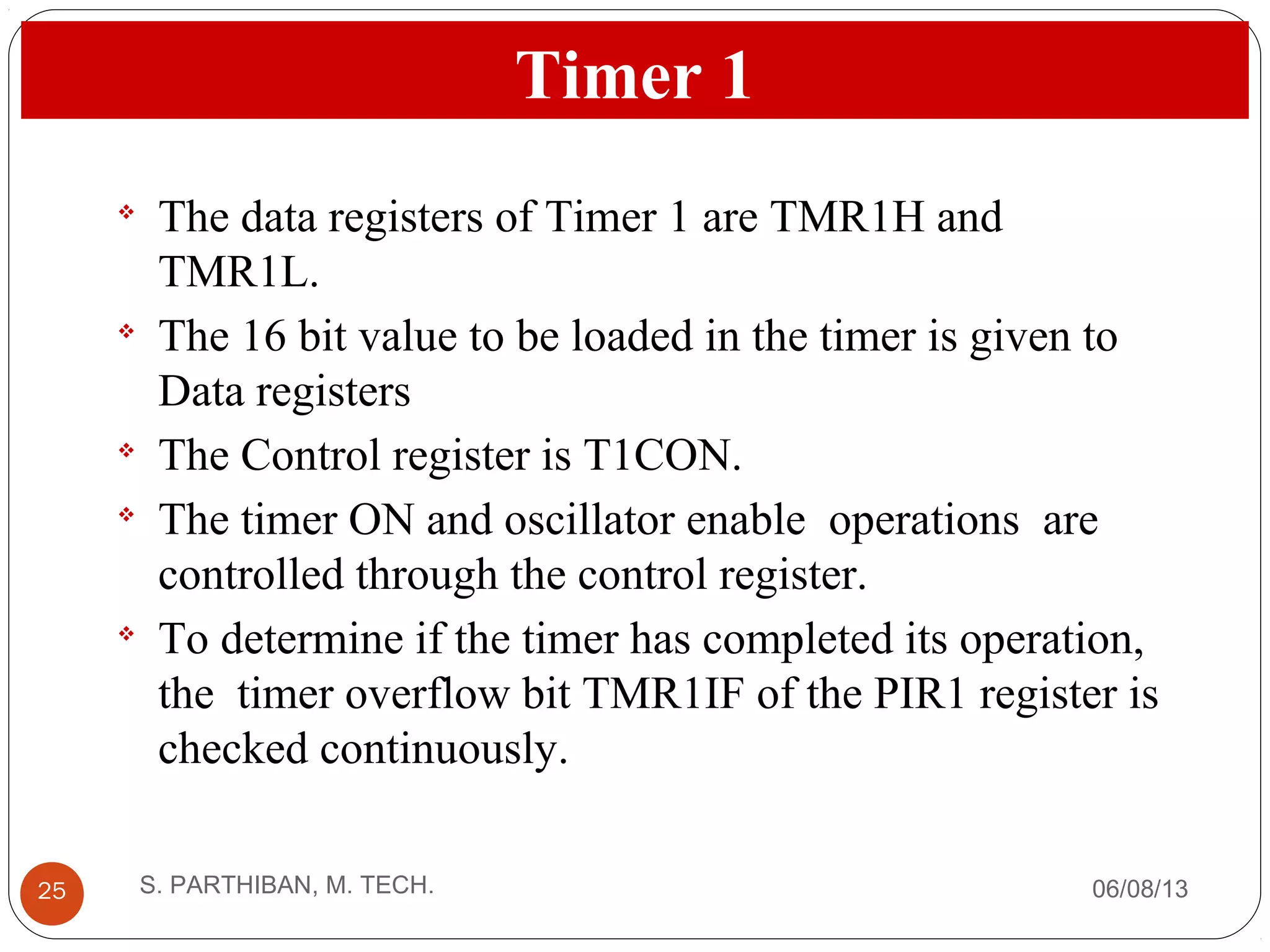 PIC 16F877A by PARTHIBAN. S. | PPT