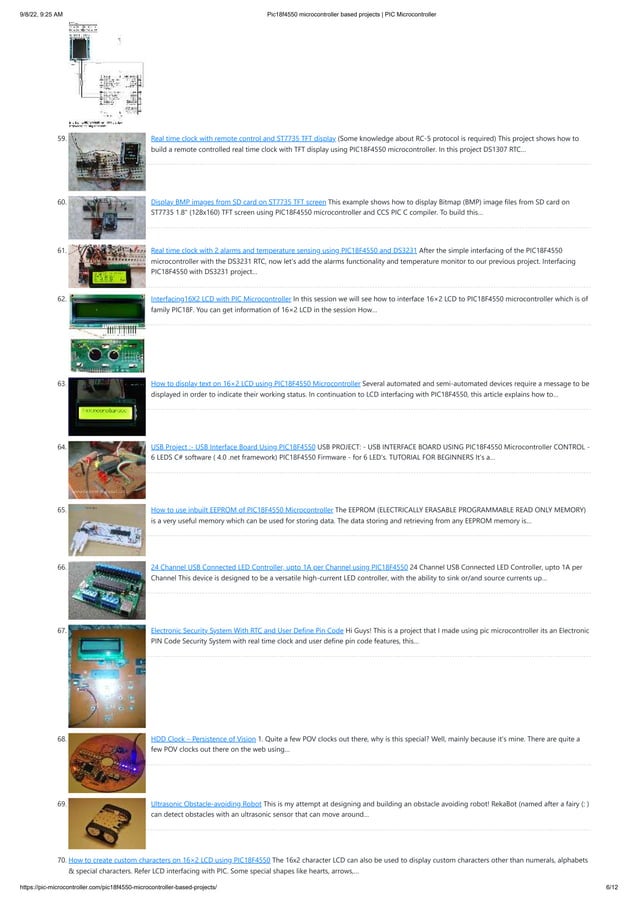 Pic18f4550 microcontroller based projects _ PIC Microcontroller.pdf | Computer Peripherals ...