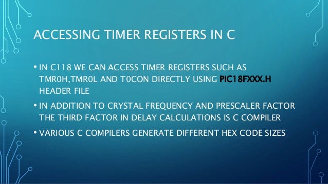 Pic18 Timer Programming Vin Assembly And C 7741