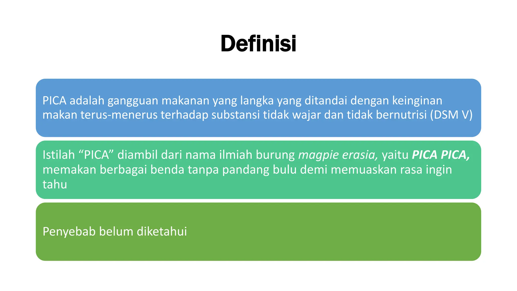 PICA - presentasi mengenai eating disorder | PPTX
