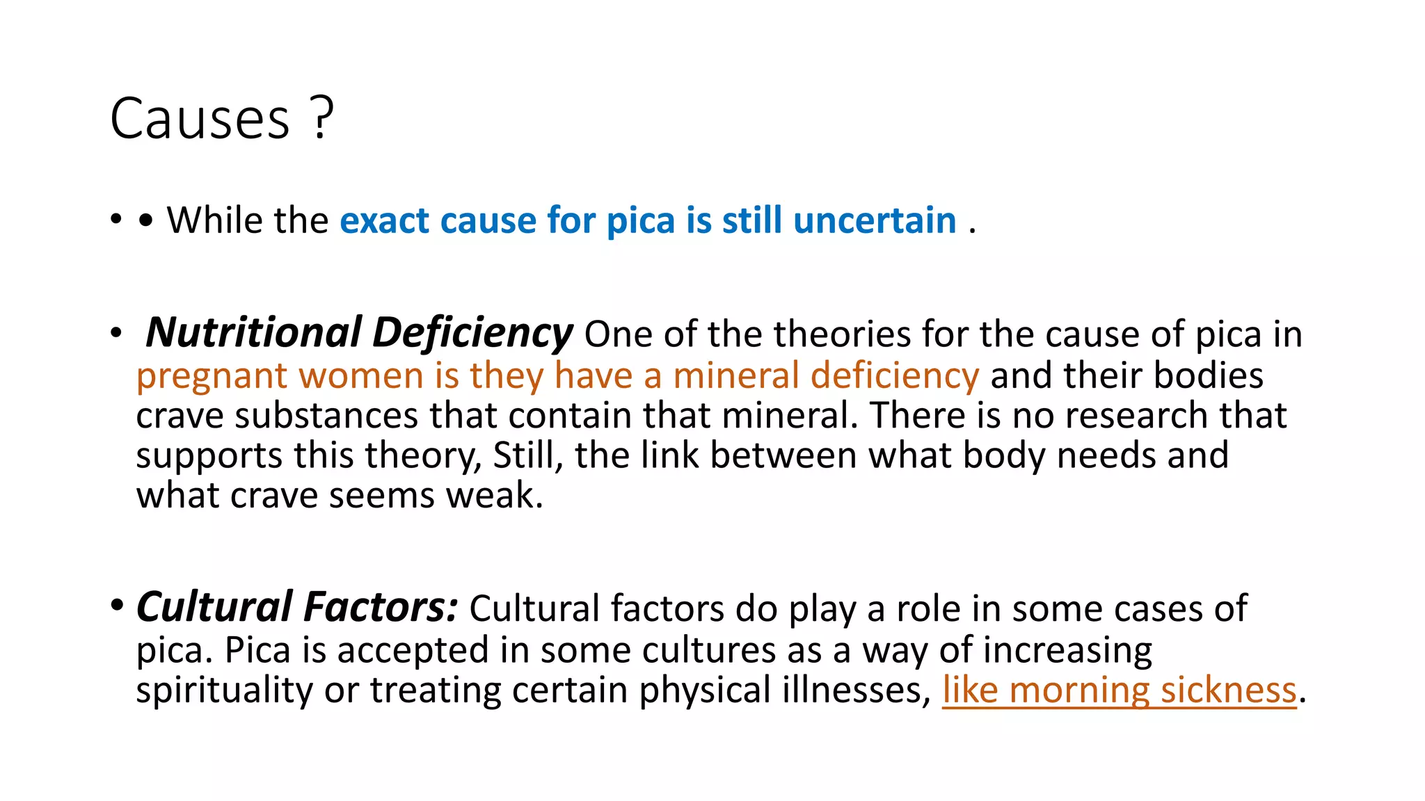 Pica disorder | PPTX