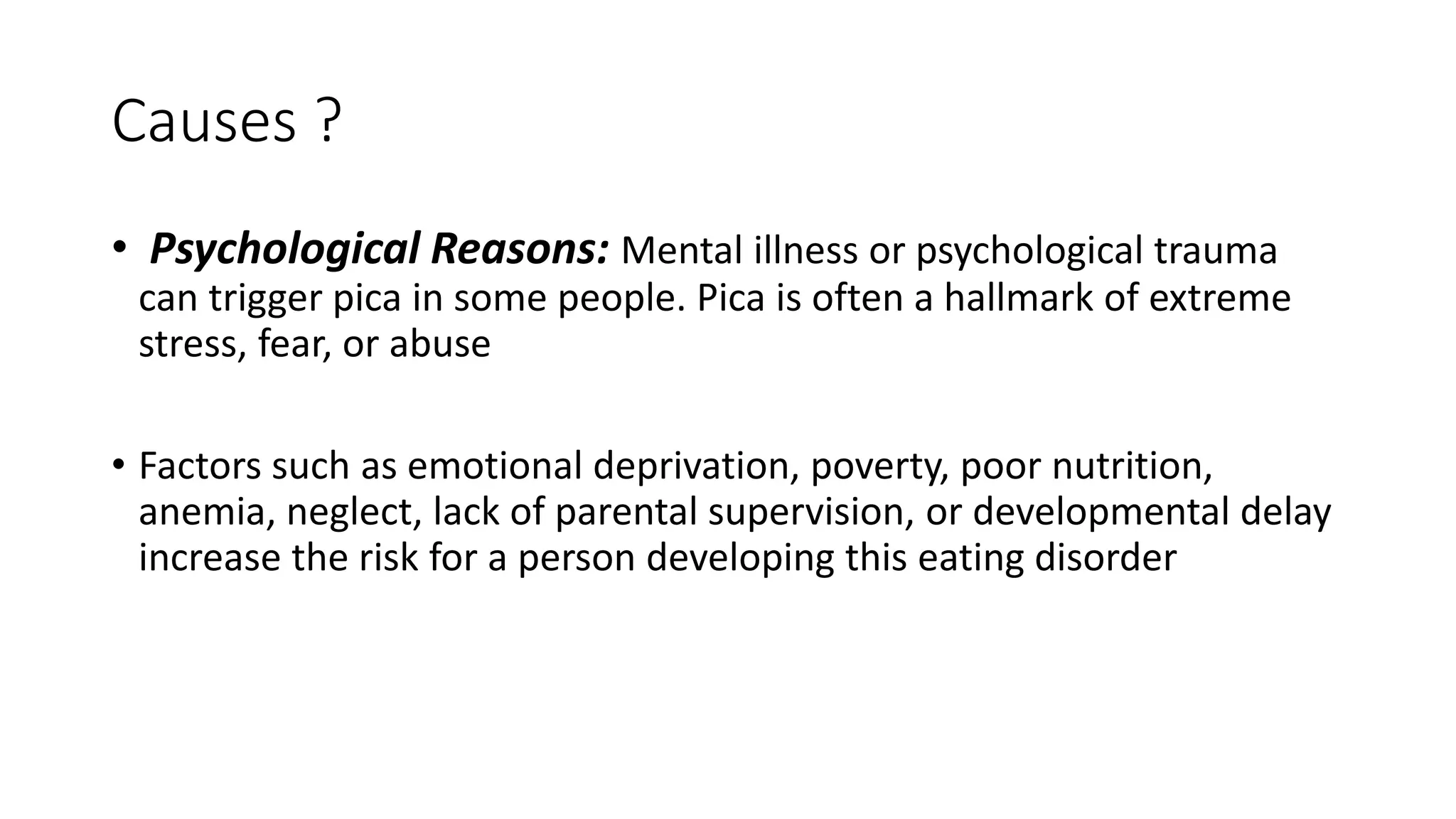 Pica disorder | PPTX