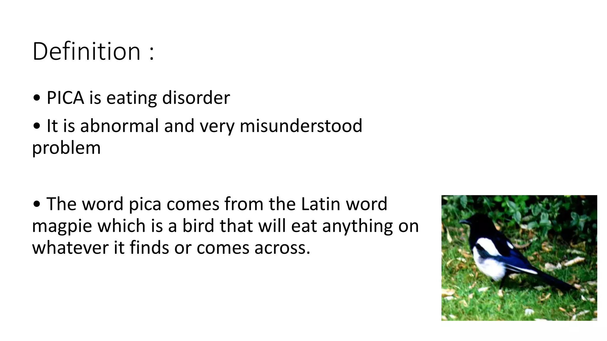 Pica disorder | PPTX