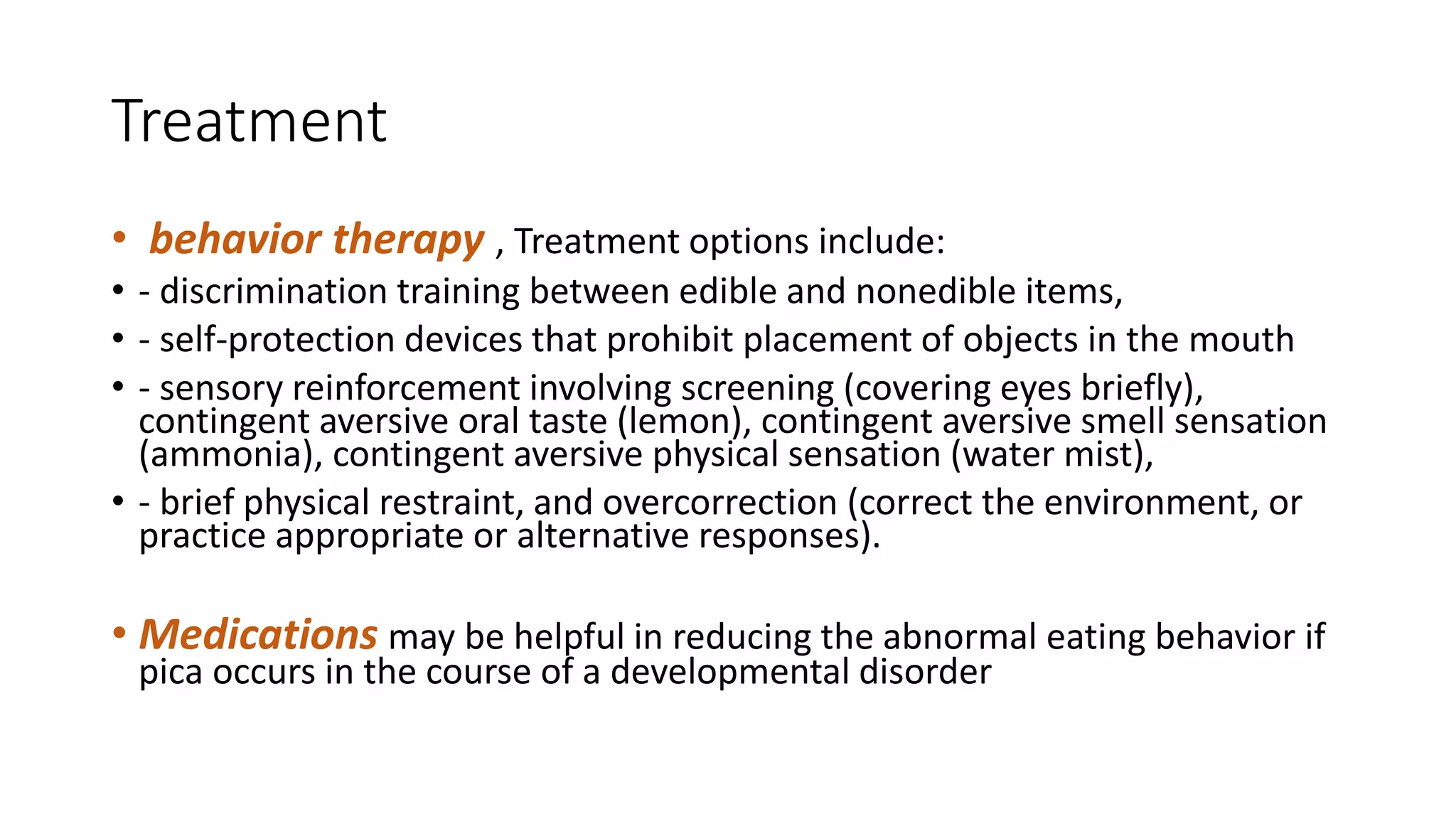 Pica disorder | PPTX