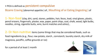 Pica disorder | PPTX