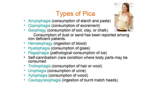 Pica disorder | PPTX | Digestive Disorders | Diseases and Conditions