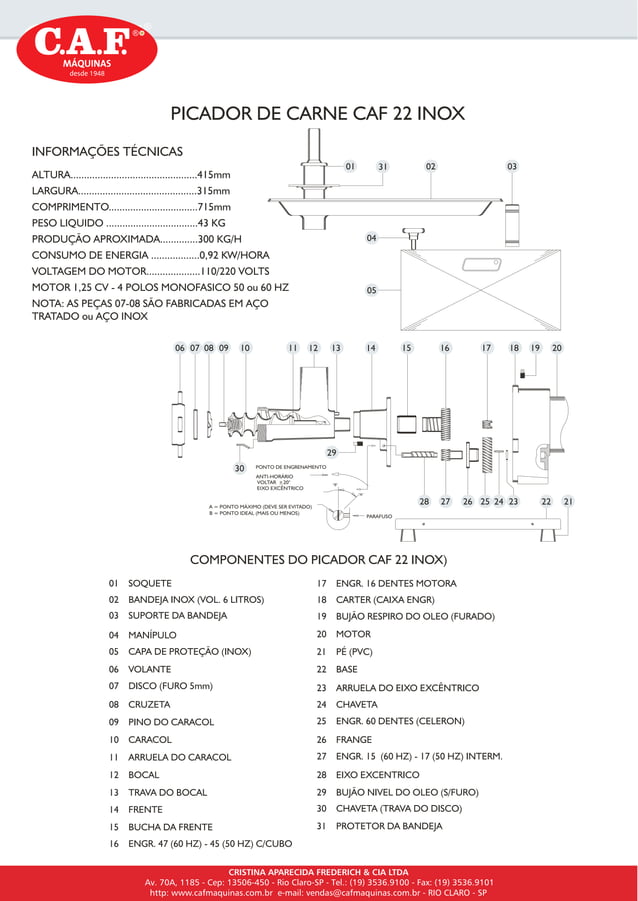 Picador de Carnes Caf 22 tradicional | PDF | Style & Fashion