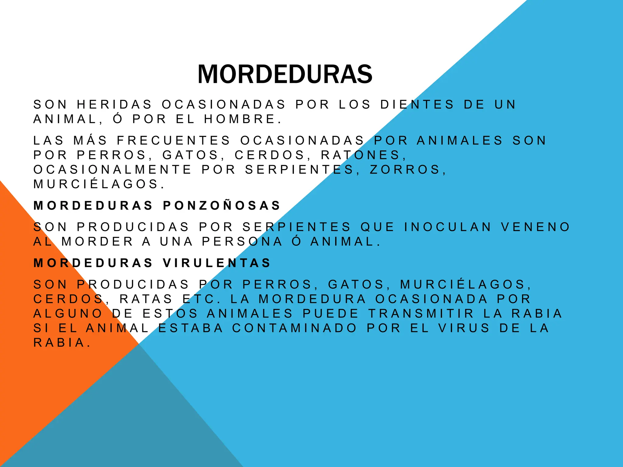 Picaduras y mordeduras, primeros auxilios.pptx