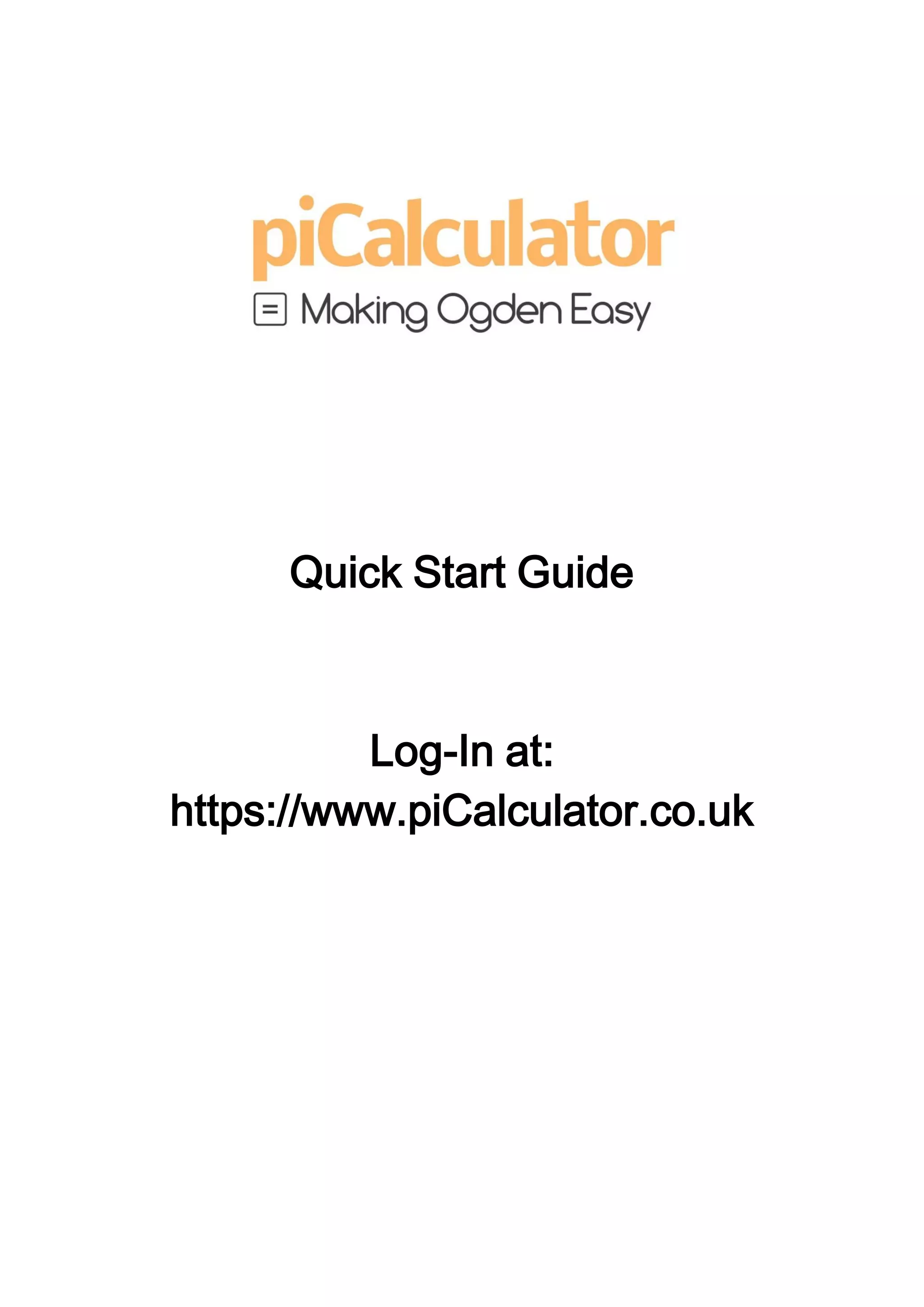 piCalculator Quick Start Guide - 2014 | PDF